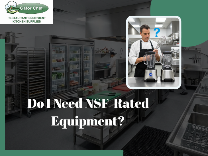 Do I Need NSF-Rated Equipment? – Gator Chef Restaurant Equipment & Supplies