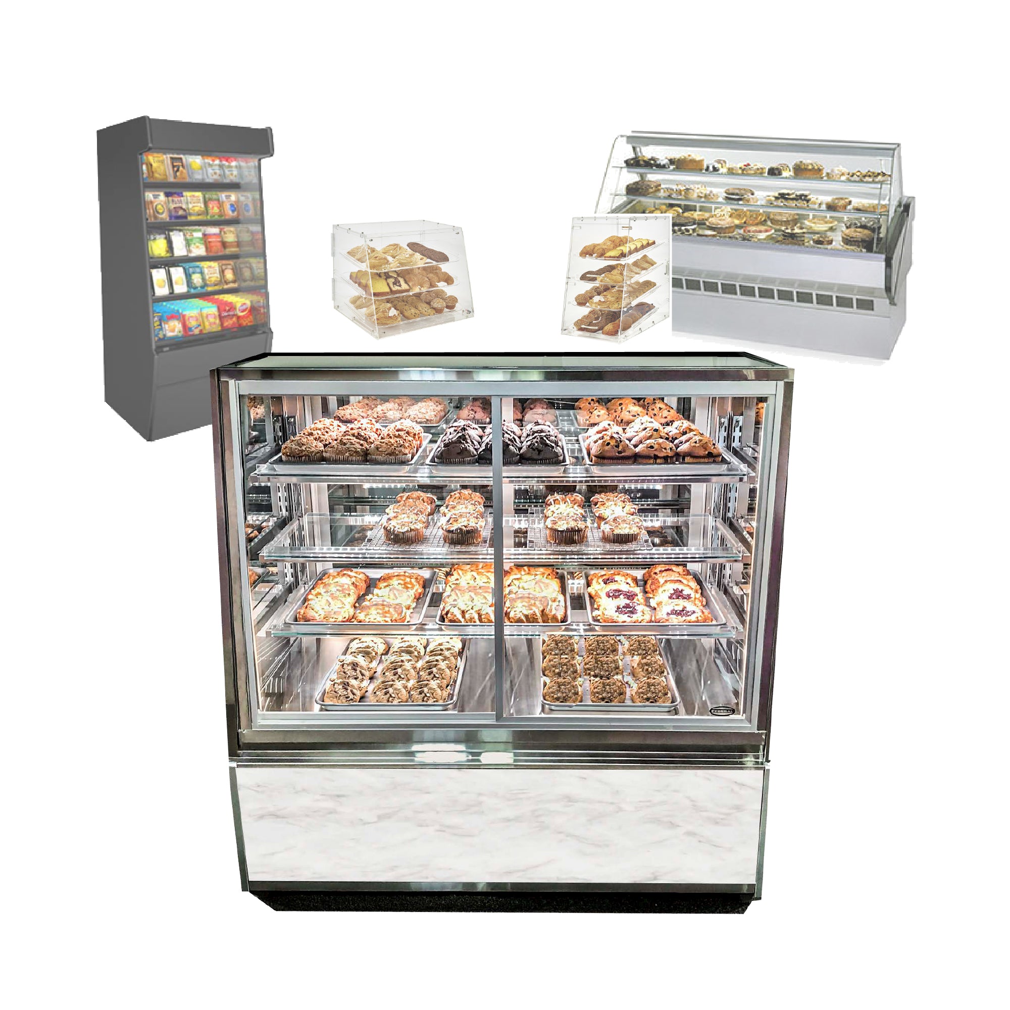 Dry Bakery Display Cases for Baked Goods – Gator Chef Restaurant ...