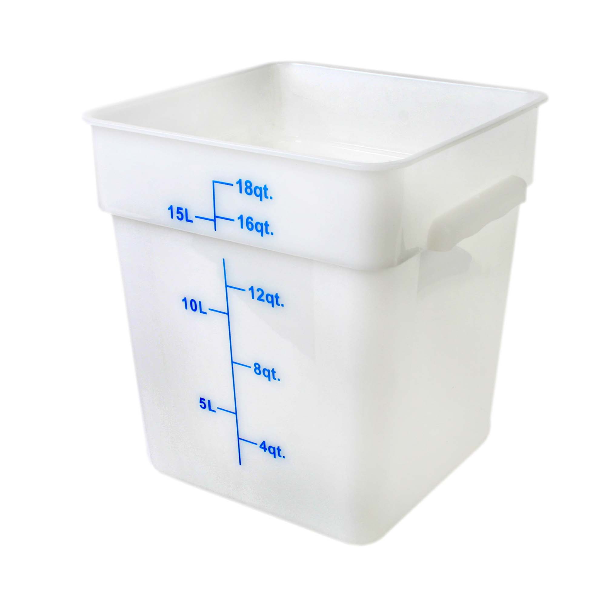 Shop Thunder Group Square 18 Qt. White Food Storage Container (Thunder ...